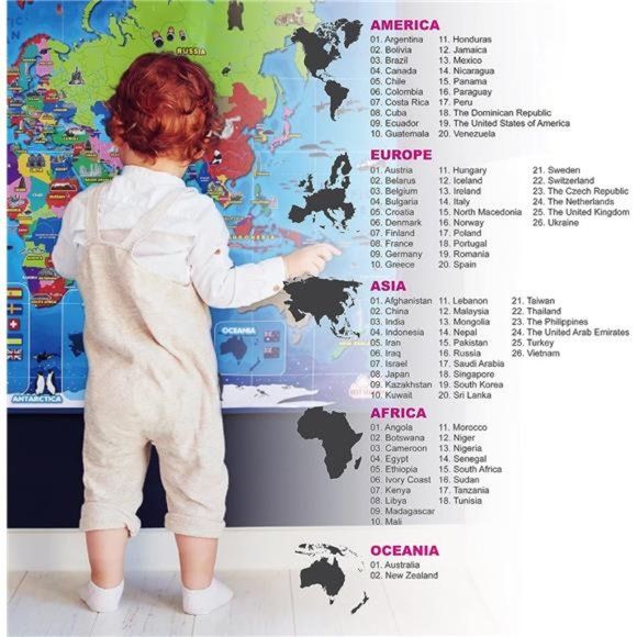 Toys | Poster My World Interactive Map Educational Talking Toy For ...